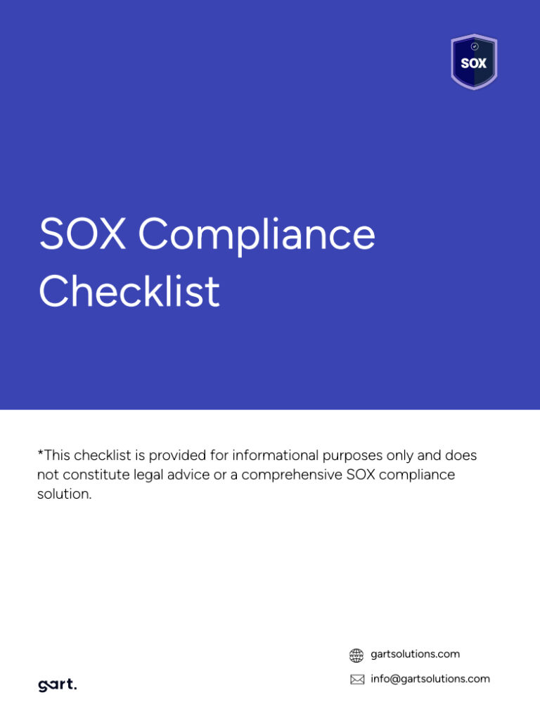 SOX Compliance Checklist | Gart